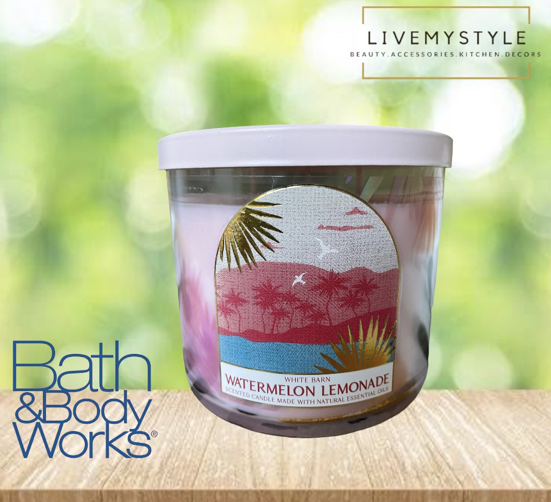 BATH & BODY WORKS WATERMELON LEMONADE 3-WICK SCENTED CANDLE on Carousell