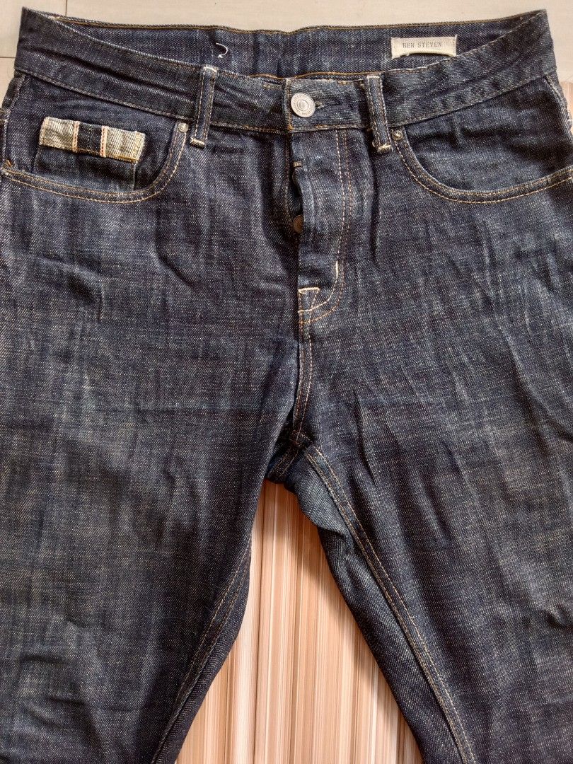 Ben Steven Selvedge jeans, Men's Fashion, Bottoms, Jeans on Carousell