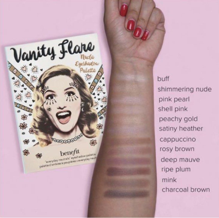 Benefit Vanity Flare Nude Eyeshadow Palette, Beauty & Personal Care ...