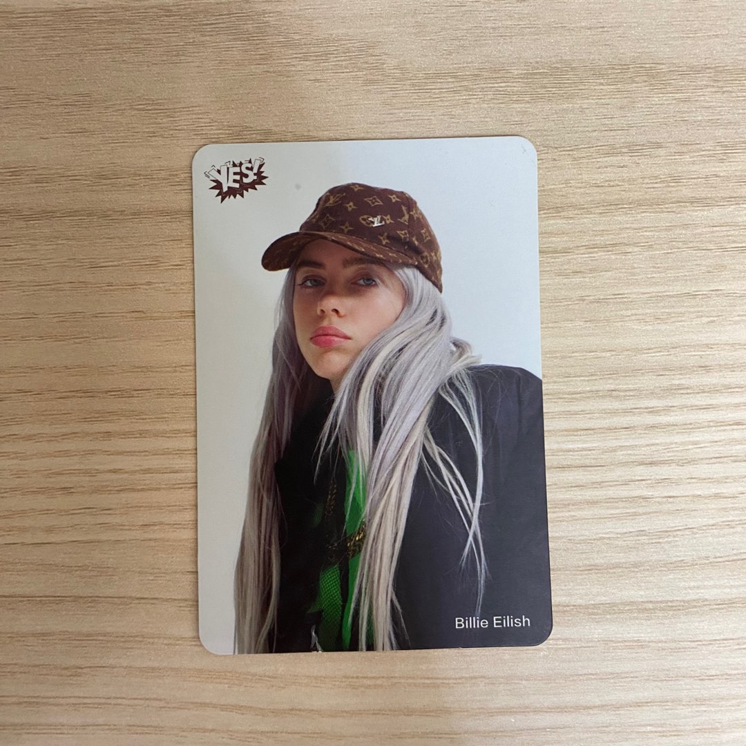 Billie Eilish yes card, 興趣及遊戲, 收藏品及紀念品, 韓流 - Carousell