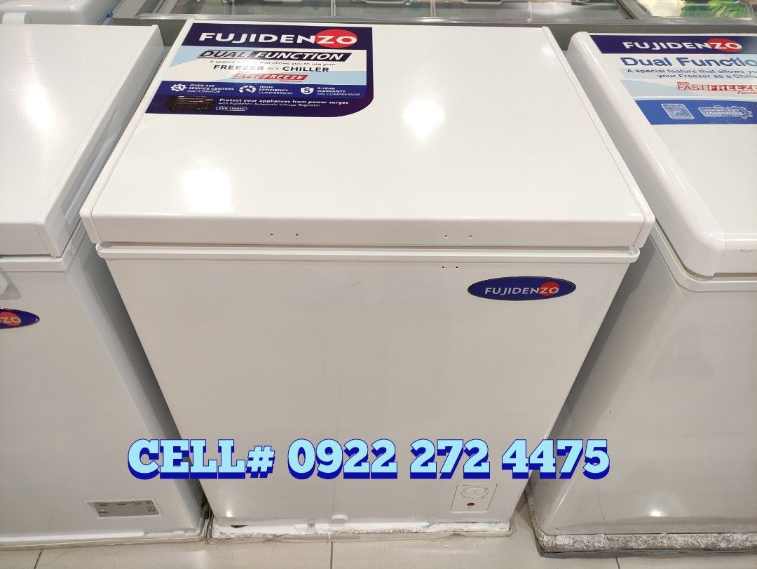Brand New Fujidenzo Chest Freezer Solid Top Dual Function Non Inverter, TV & Home Appliances ...