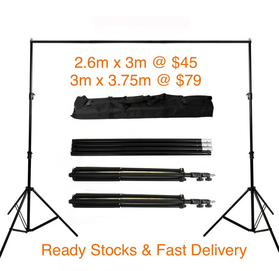 Brand New Studio Backdrop Stand - Photography Video Photobooth Ready ...
