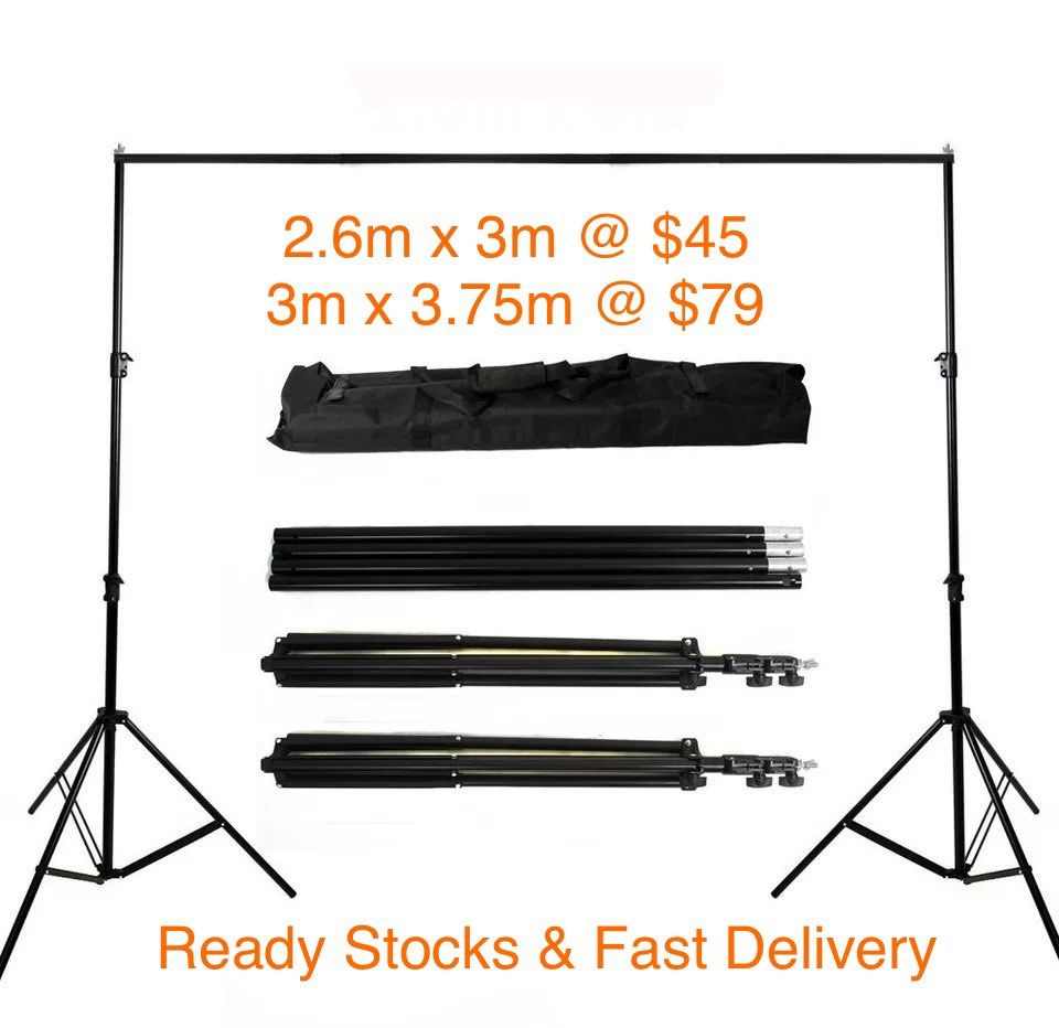 Brand New Studio Backdrop Stand - Photography Video Photobooth Ready ...