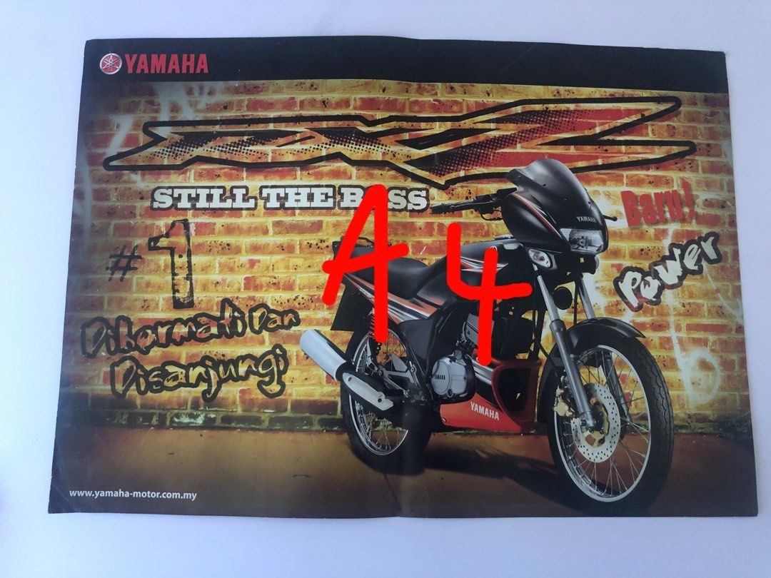 brochure yamaha rxz catalyzer, Hobbies & Toys, Collectibles ...