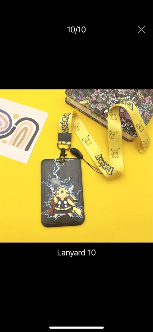 Cartoon Pokemon Pikachu Card Holder unisex/Students Card Holder With ...