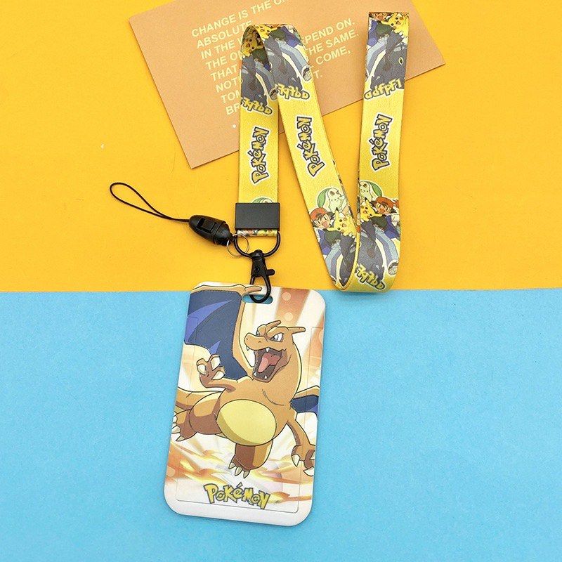 Cartoon Pokemon Pikachu Card Holder unisex/Students Card Holder With ...