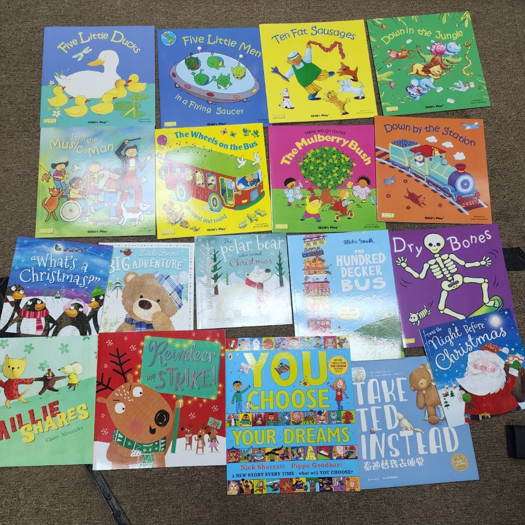 children play books/the hundred decker bus/Millie shares/You choose your dreams/Christmas ...