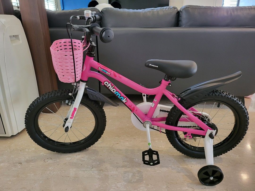 Chipmunk 16 inch Bicycle with Detachae Training Wheels, Sports ...