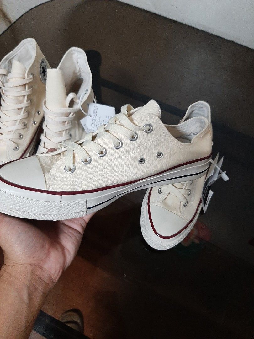 Converse beige hi cut and low cut, Men's Fashion, Footwear, Sneakers on ...