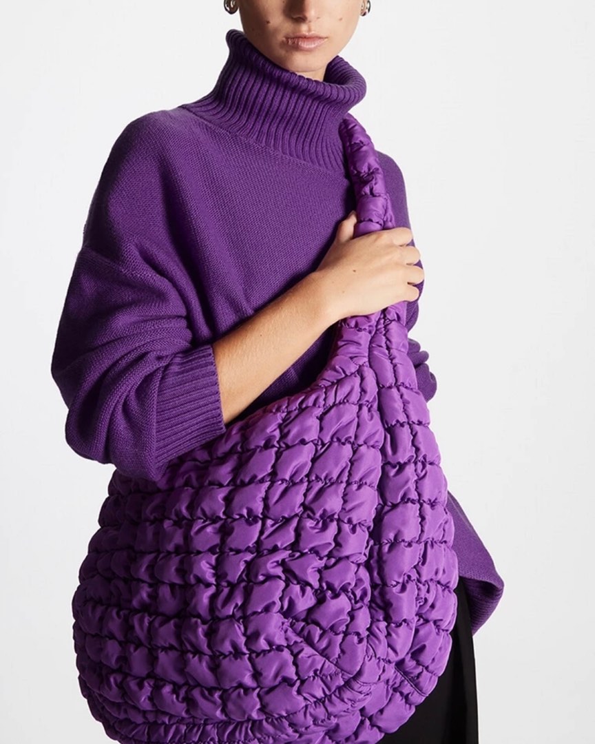 COS Quilted Oversized Bag, Women's Fashion, Bags & Wallets, Cross-body ...