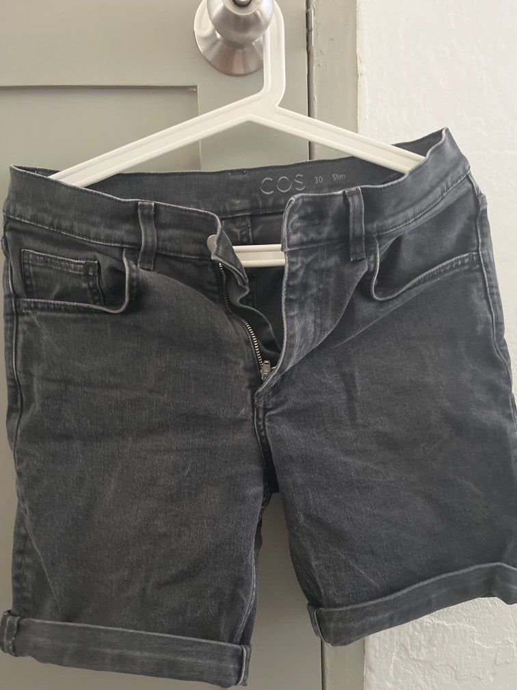 COS washed out look denim shorts, Men's Fashion, Bottoms, Shorts on ...