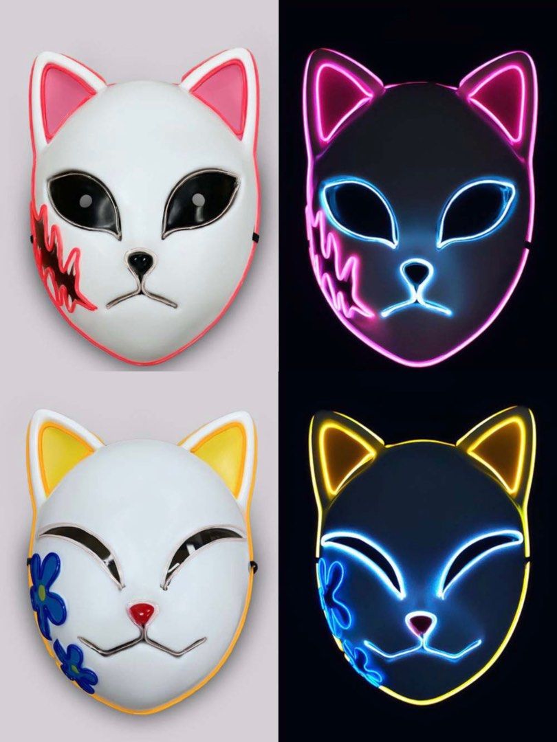 Cosplay LED Mask, Hobbies & Toys, Stationery & Craft, Occasions & Party ...