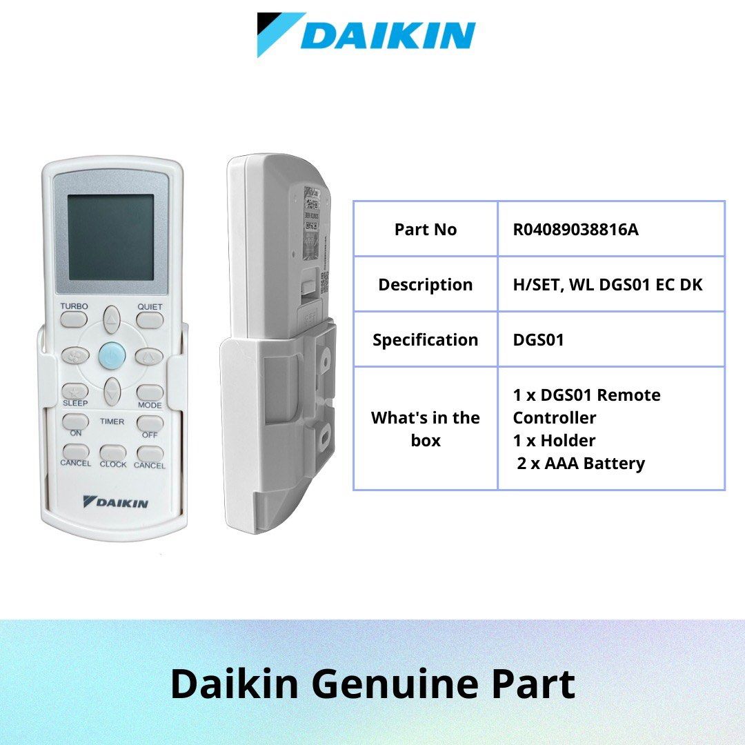 DAIKIN original air-conditioner remote controller DGS01, white, TV ...