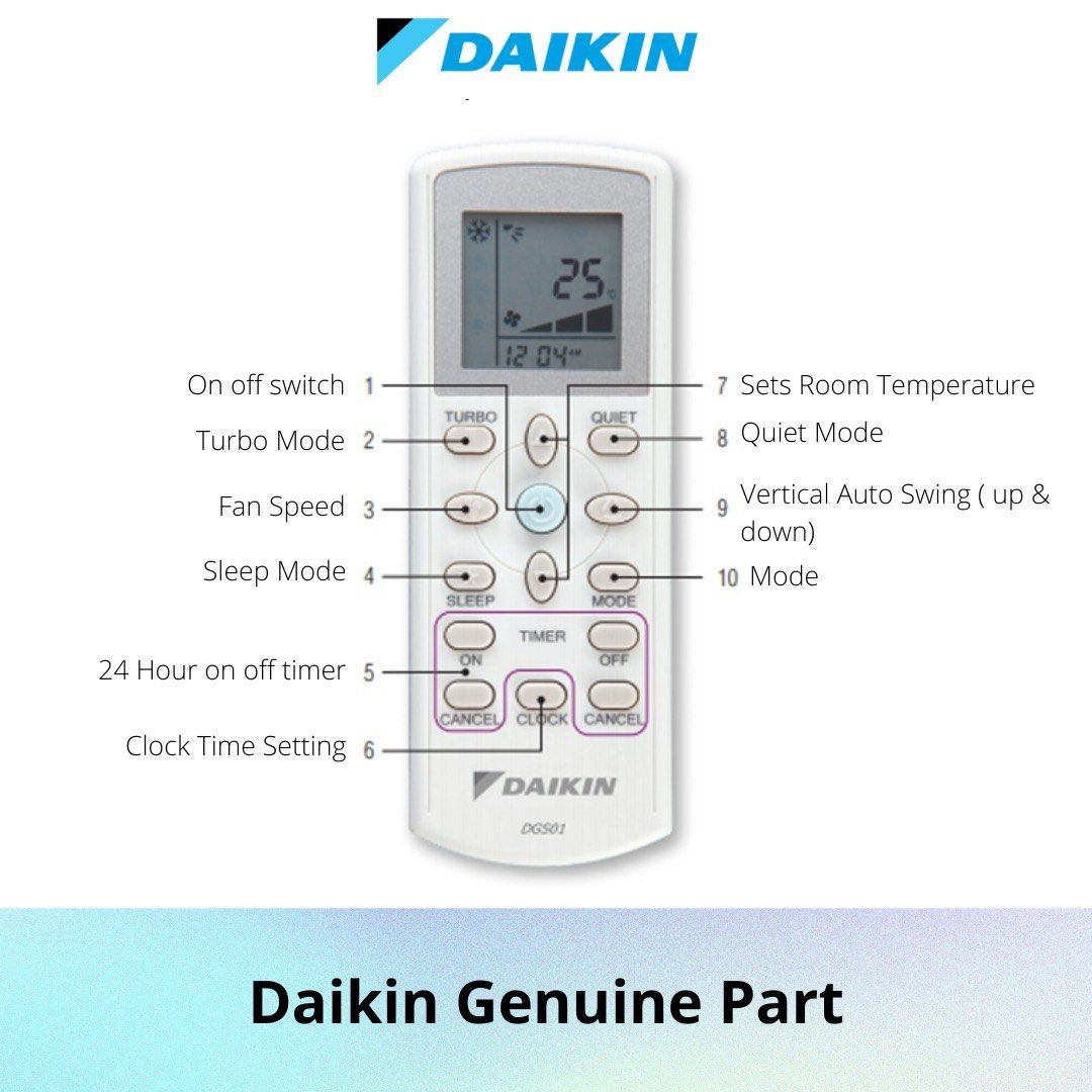 DAIKIN original air-conditioner remote controller DGS01, white, TV ...