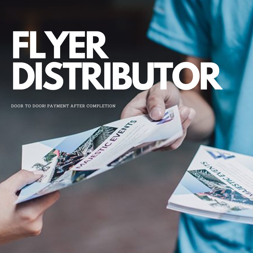 [Door to Door]Flyer Distributor!, Jobs, Internships & Others on Carousell