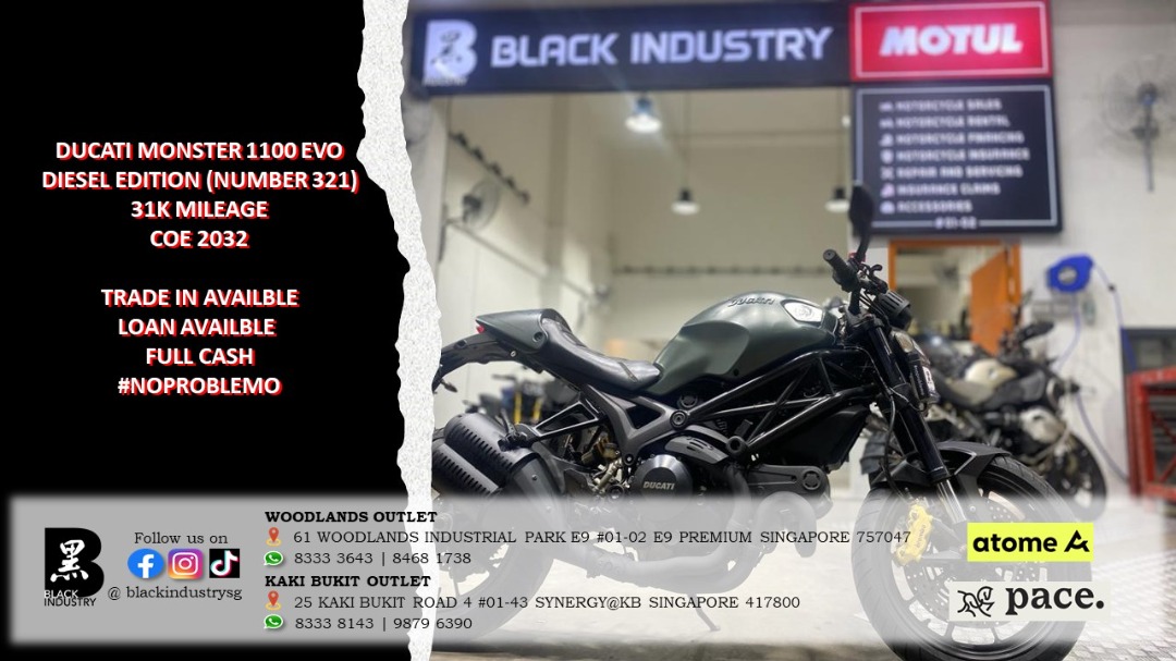 DUCATI MONSTER EVO 1100 DIESEL EDITION, Motorcycles, Motorcycles for ...