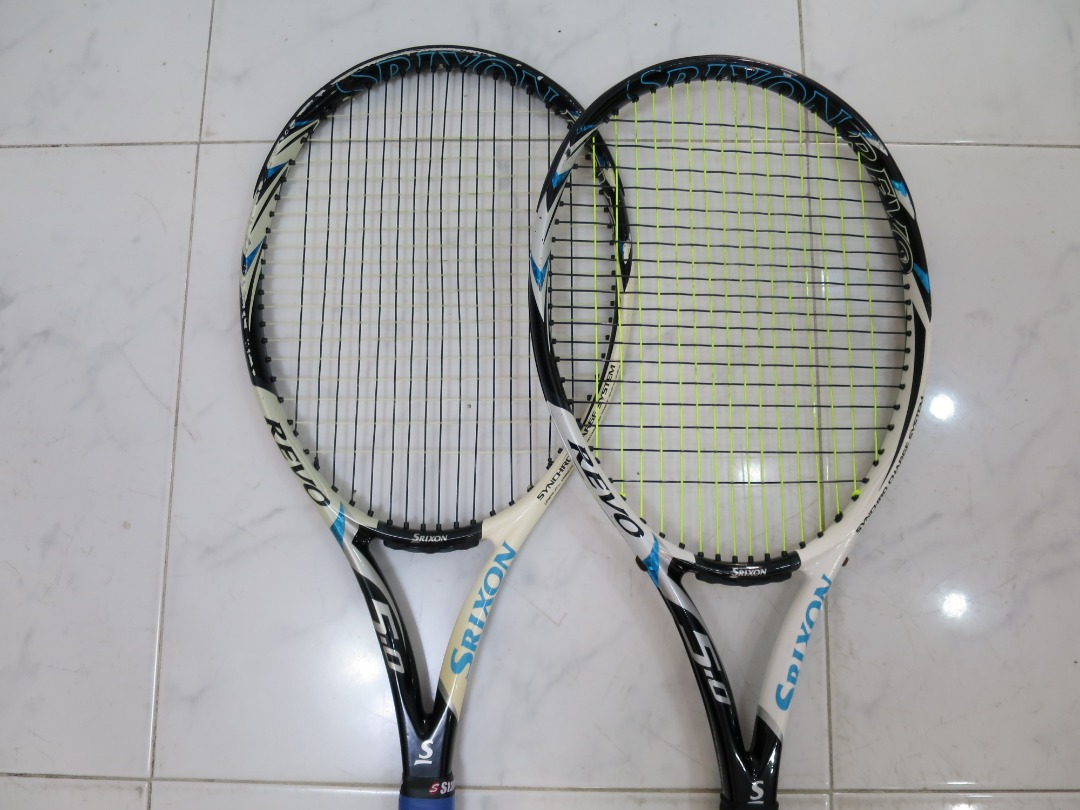 DUNLOP SRIXON REVO V5.0 Tennis Racket, Sports Equipment, Sports & Games ...