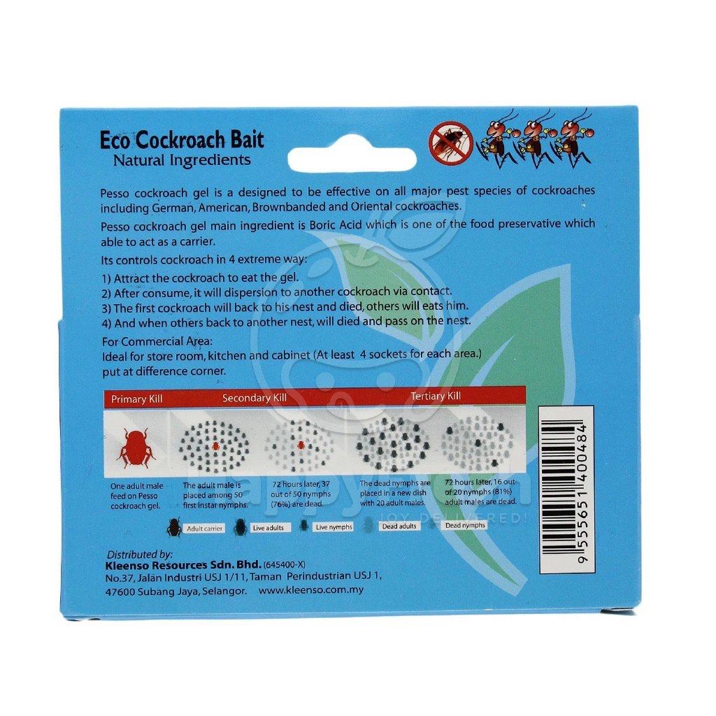 ECO PESSO ANT BAIT COCKROACH BAIT CLEAN CLEAR PEST INSECTS, Furniture ...