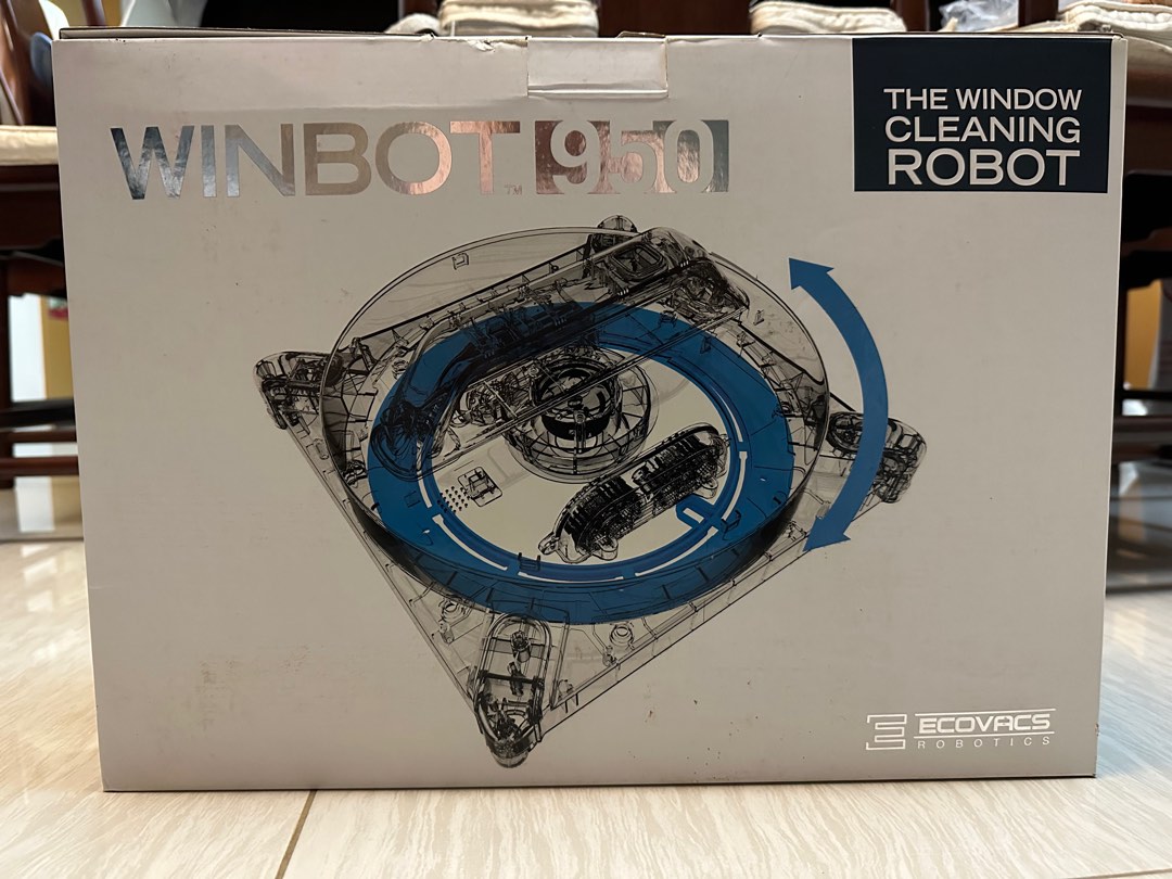 Ecovacs Winbot 950 抹窗機械人window cleaning robot連配件, 家庭電器, 吸塵機 ＆ 家居清潔電器 ...