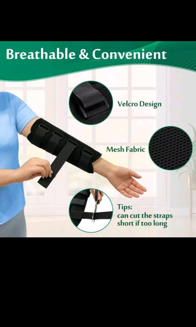 Elbow brace SPLINT, arm straightener for stroke, sports injury, Health ...