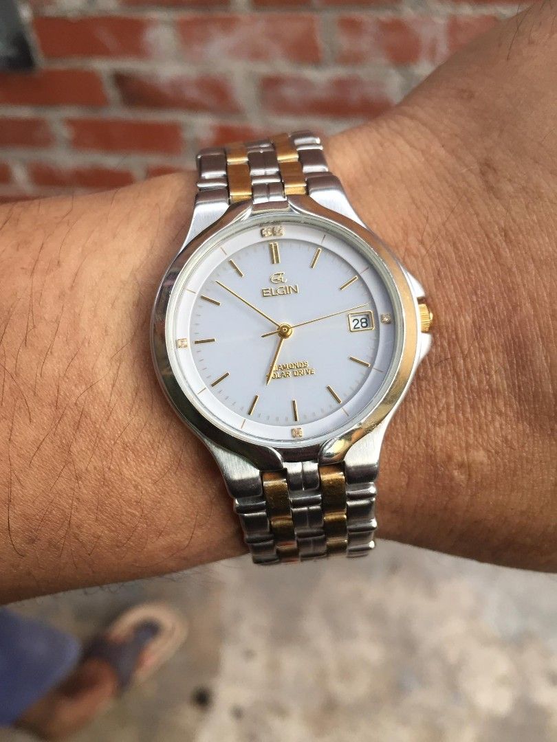 ELGIN FK-967-C DIAMOND - Solar Drive -, Men's Fashion, Watches ...