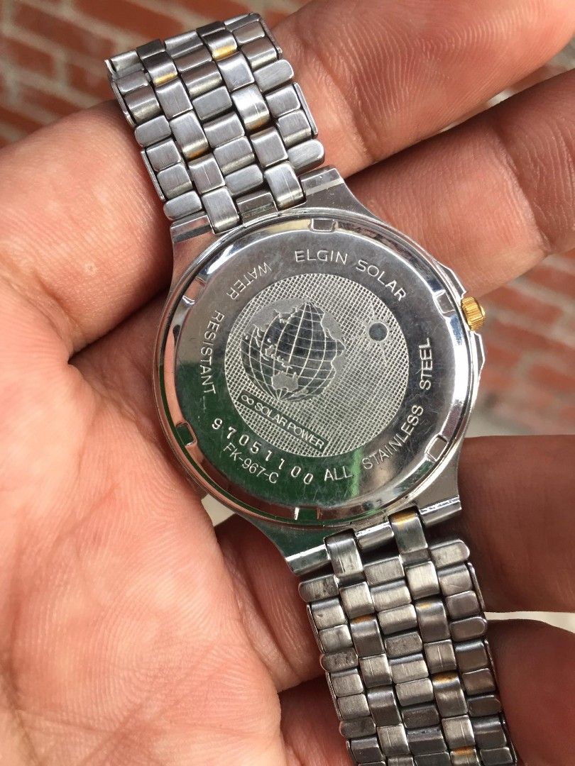 ELGIN FK-967-C DIAMOND - Solar Drive -, Men's Fashion, Watches ...