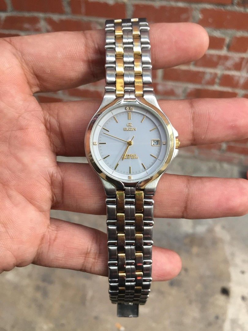 ELGIN FK-967-C DIAMOND - Solar Drive -, Men's Fashion, Watches ...