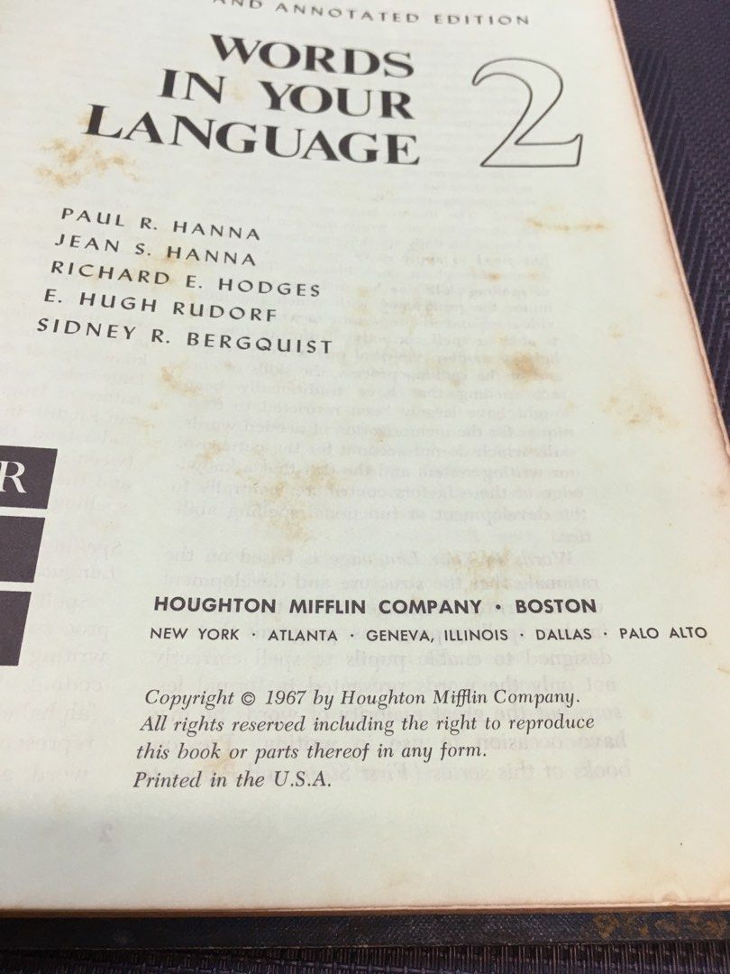 (Eng Books) 1967 vintage Words in your language 2, Hobbies & Toys ...