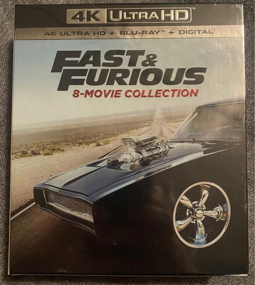Fast & Furious: 8-Movie Collection 4k UHD/BR, Hobbies & Toys, Music ...