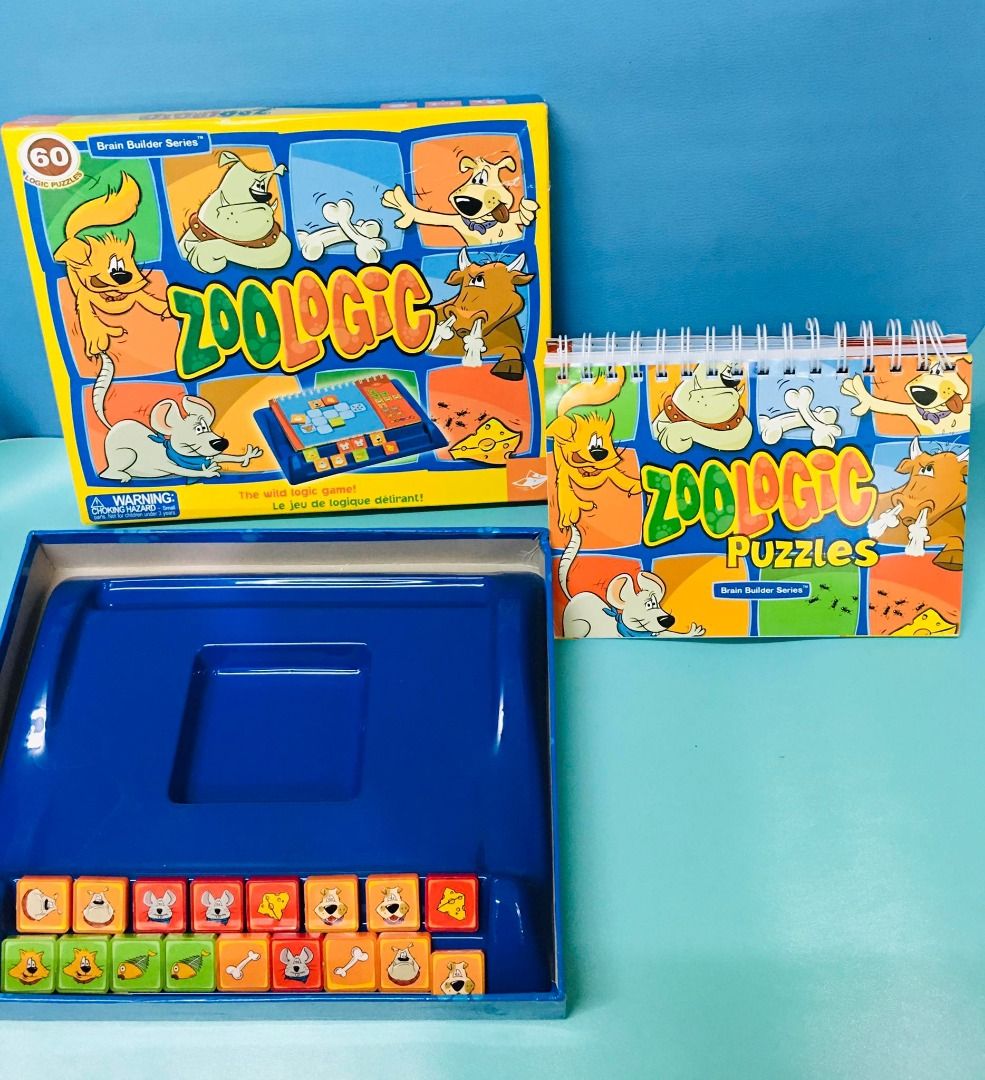 FoxMind Zoologic Game - 60 Logic Puzzles, Hobbies & Toys, Toys & Games ...