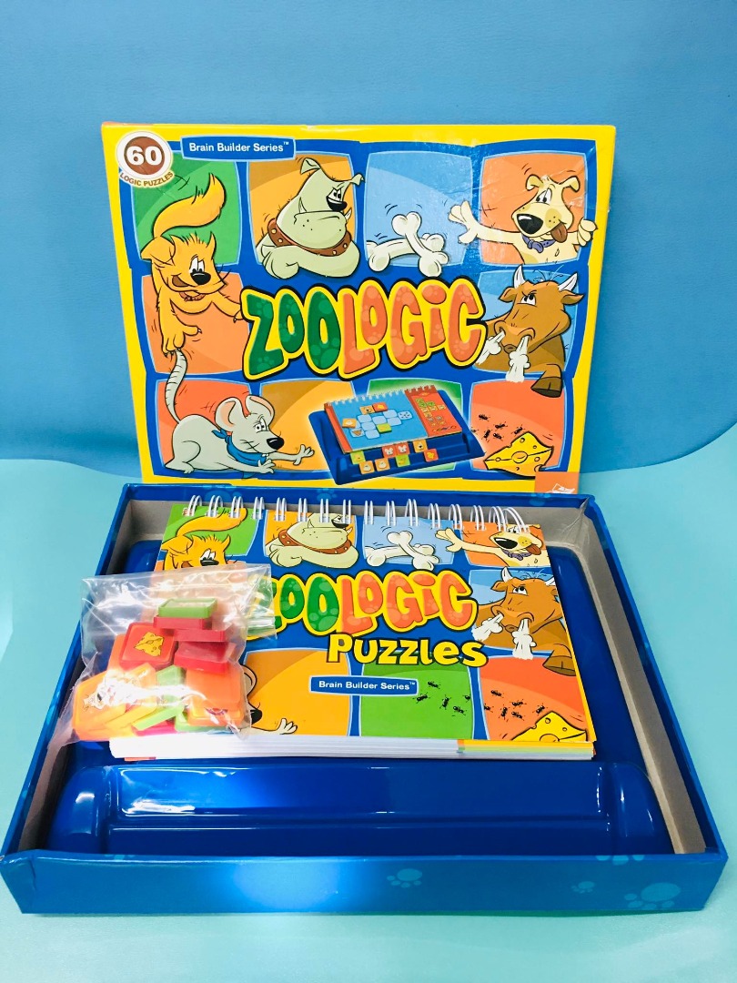 FoxMind Zoologic Game - 60 Logic Puzzles, Hobbies & Toys, Toys & Games ...