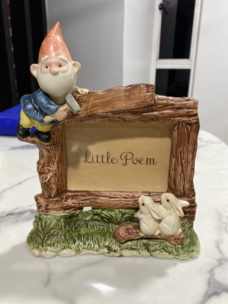 Garden Elf Ceramic Photo Frame, Furniture & Home Living, Home Decor ...