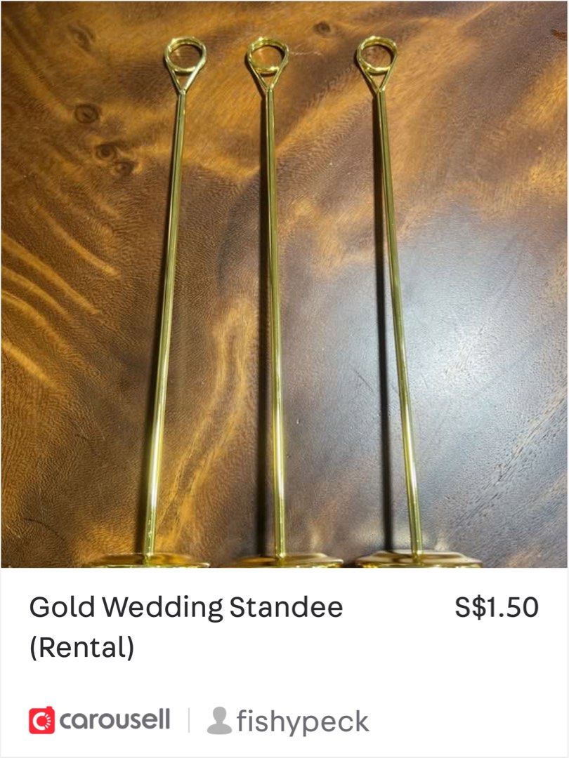 Gold Standee, Furniture & Home Living, Kitchenware & Tableware, Other ...