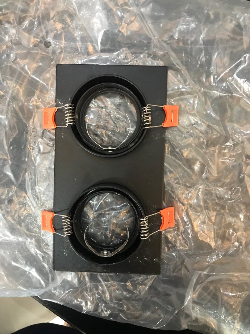 GU10/MR16 double Downlight holder bracket casing, Furniture & Home ...