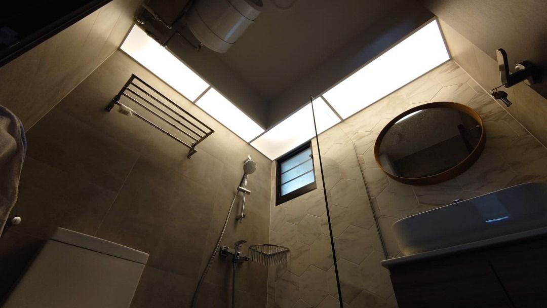 HDB toilet acrylic ceiling, acrylic panel, BTO, Interior design, home ...