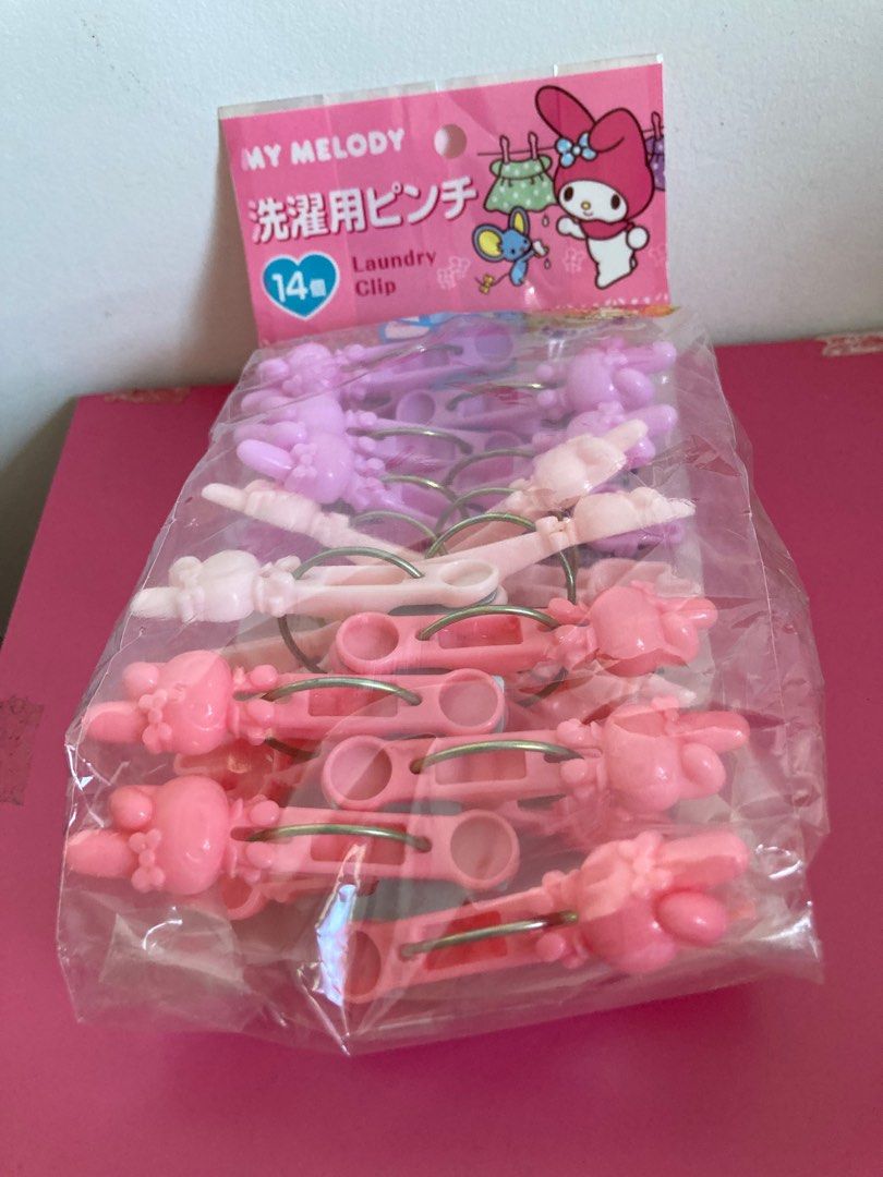 Hello Kitty Laundry clips, Furniture & Home Living, Home Improvement ...