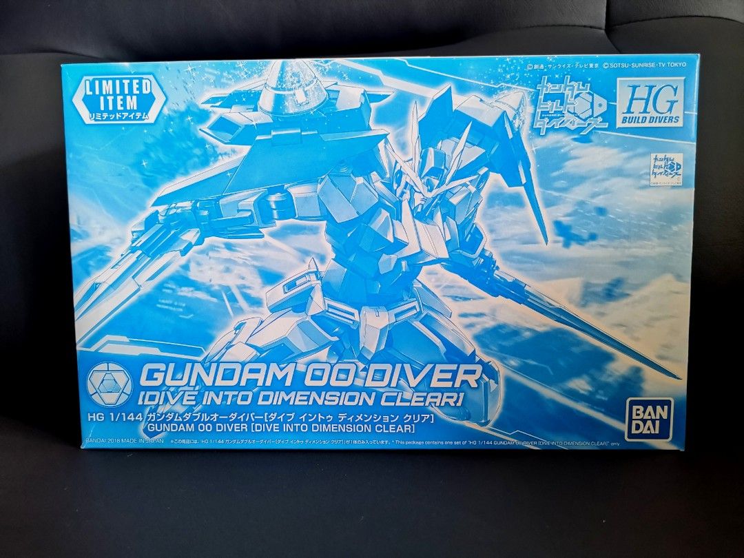 HGBD Gundam 00 Diver [Dive Into Dimension Clear], Hobbies & Toys, Toys & Games on Carousell