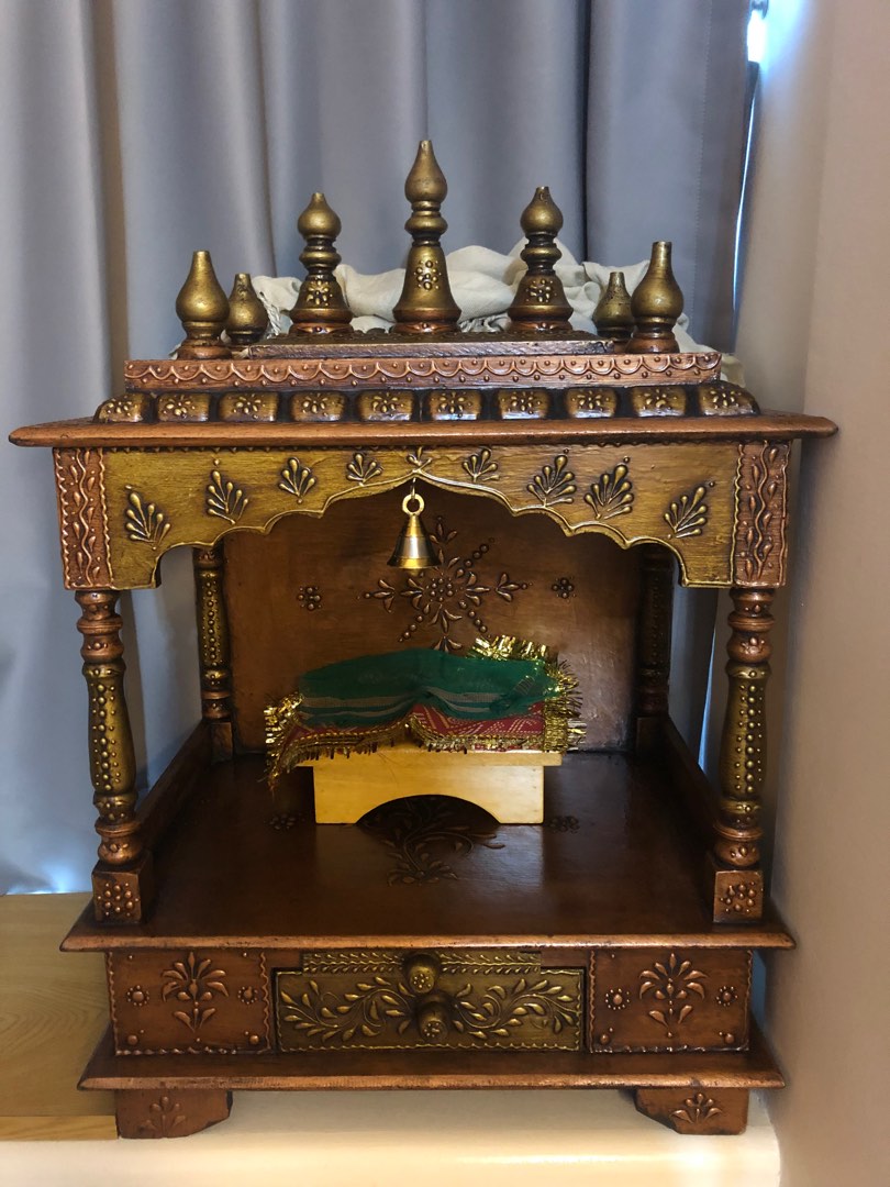 Hindu Pooja Altar Mandir, Furniture & Home Living, Furniture, Other ...