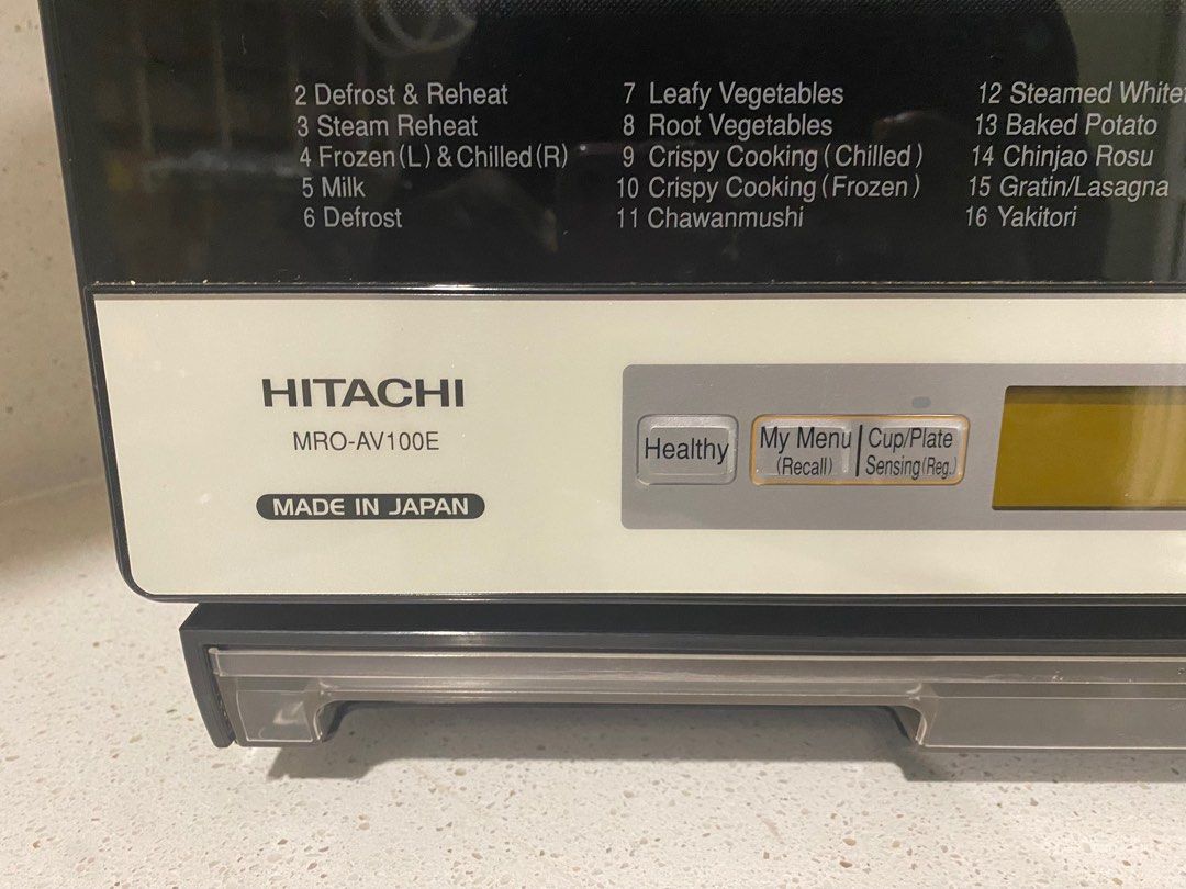 Hitachi Microwave oven MRO-AV100E, TV & Home Appliances, Kitchen ...