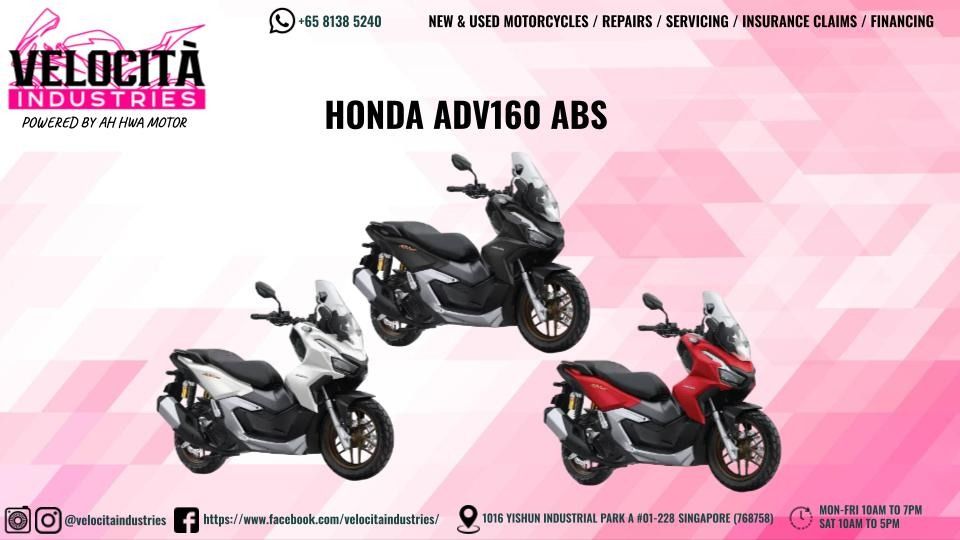HONDA ADV 160 ABS, Motorcycles, Motorcycles for Sale, Class 2B on Carousell