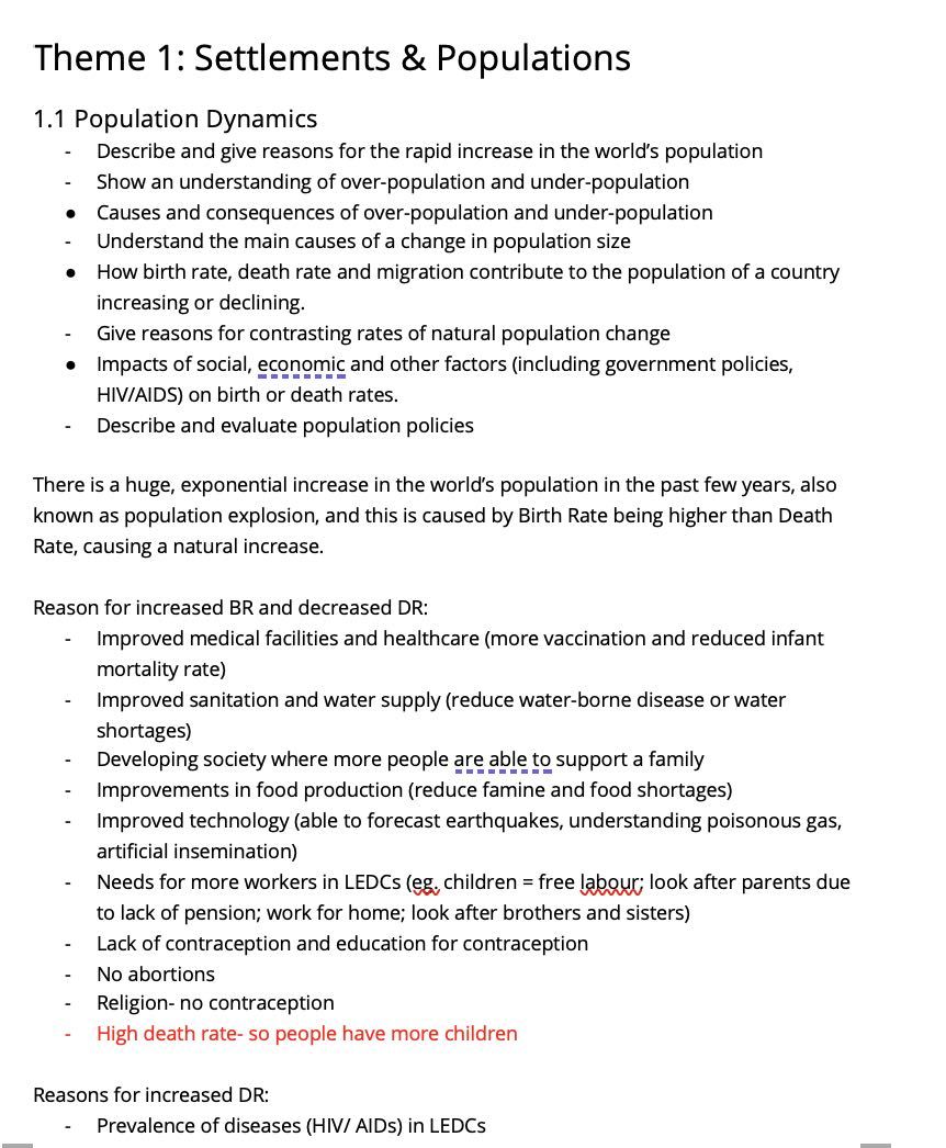 IGCSE Geography Revision Notes, 興趣及遊戲, 書本 & 文具, 教科書 - Carousell
