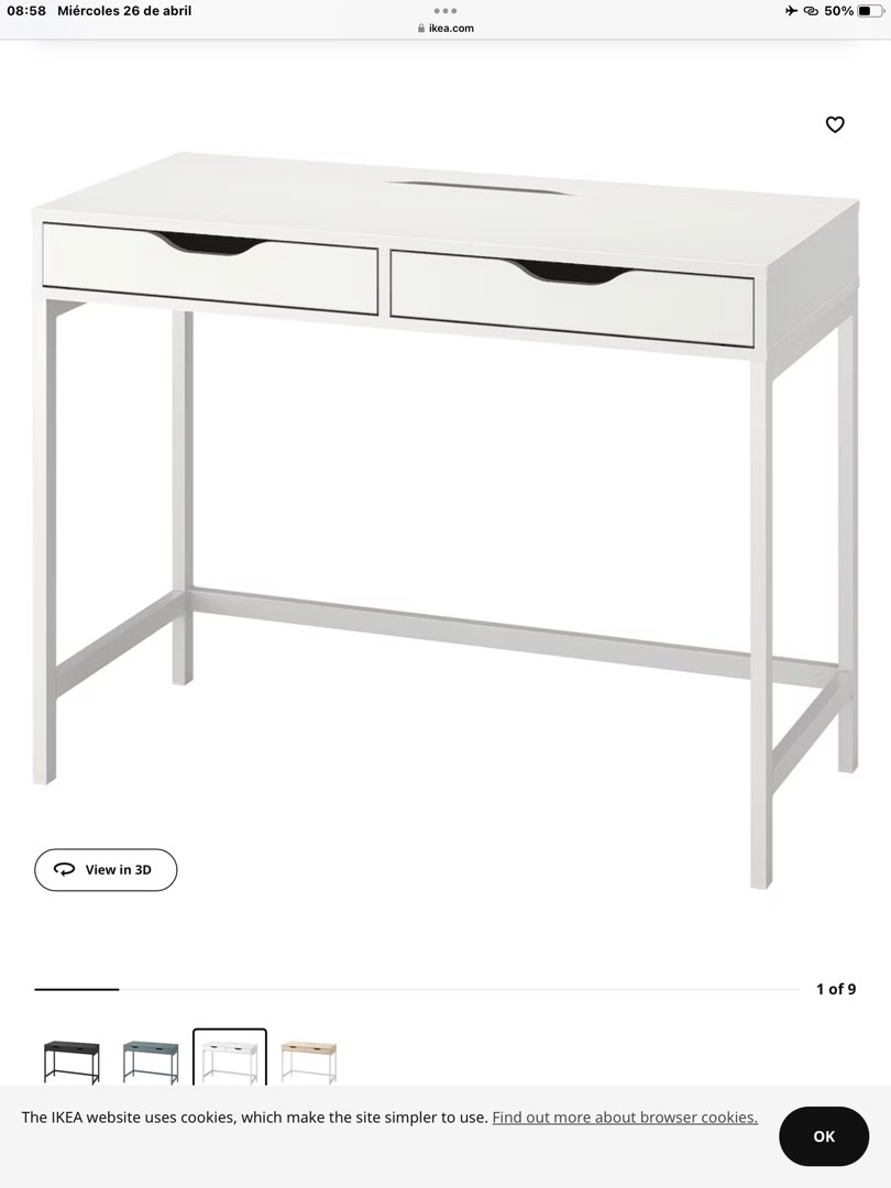 IKEA Study Table, Furniture & Home Living, Furniture, Tables & Sets on ...