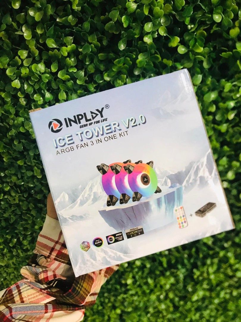 Inplay 120mm ARGB Cooling Fan Ice Tower V2 3in1 Kit With Controller ...