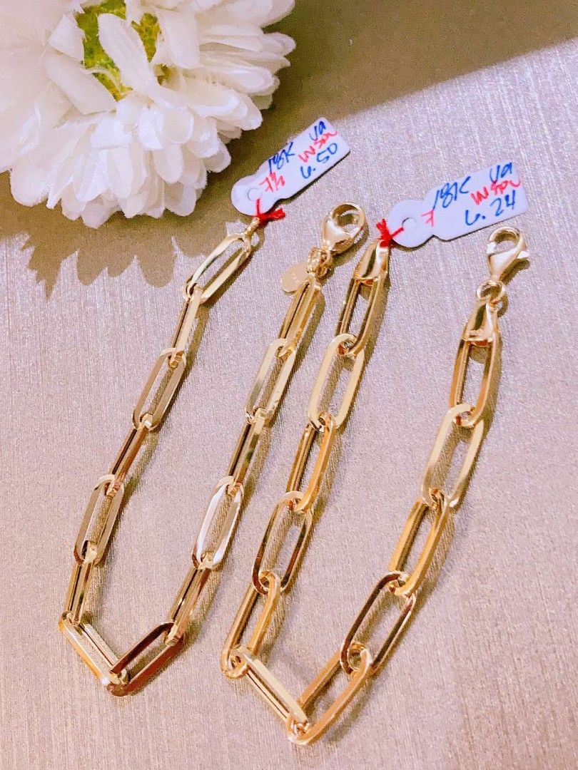 Japan Gold bracelets 18k on Carousell