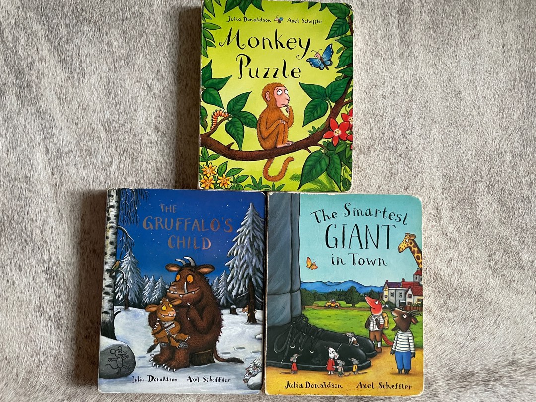 Julia Donaldson boardbooks (Gruffalo, Monkey Puzzle, Smartest Giant ...