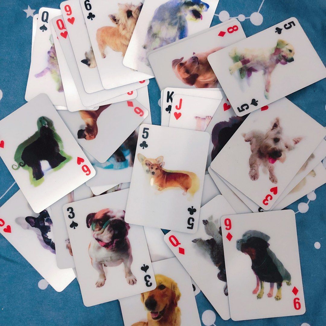 Kikkerland Deck of 3D dog cards - Lenticular holographic moving 3-D ...