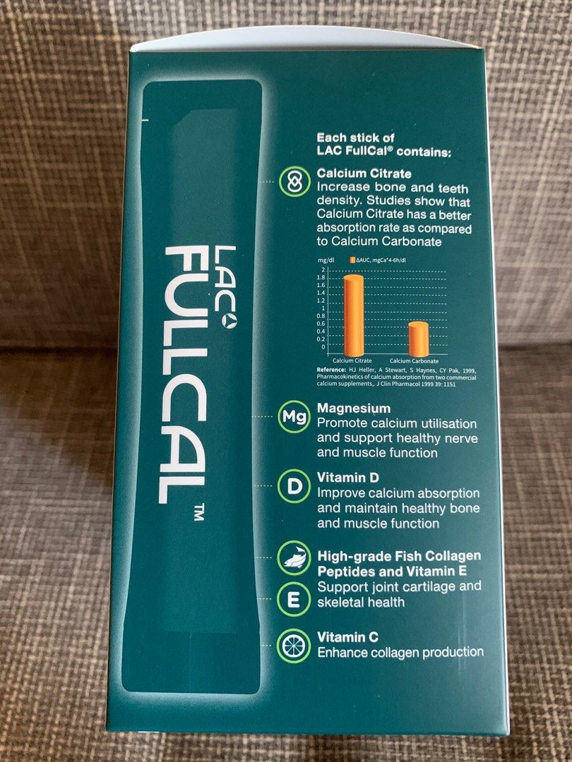 LAC FULLCAL Calcium Supplement, Health & Nutrition, Health Supplements ...