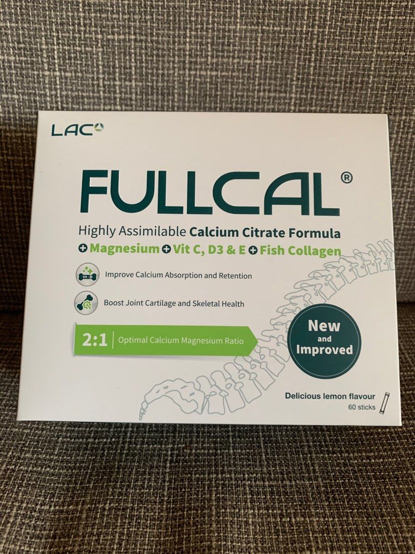 LAC FULLCAL Calcium Supplement, Health & Nutrition, Health Supplements ...