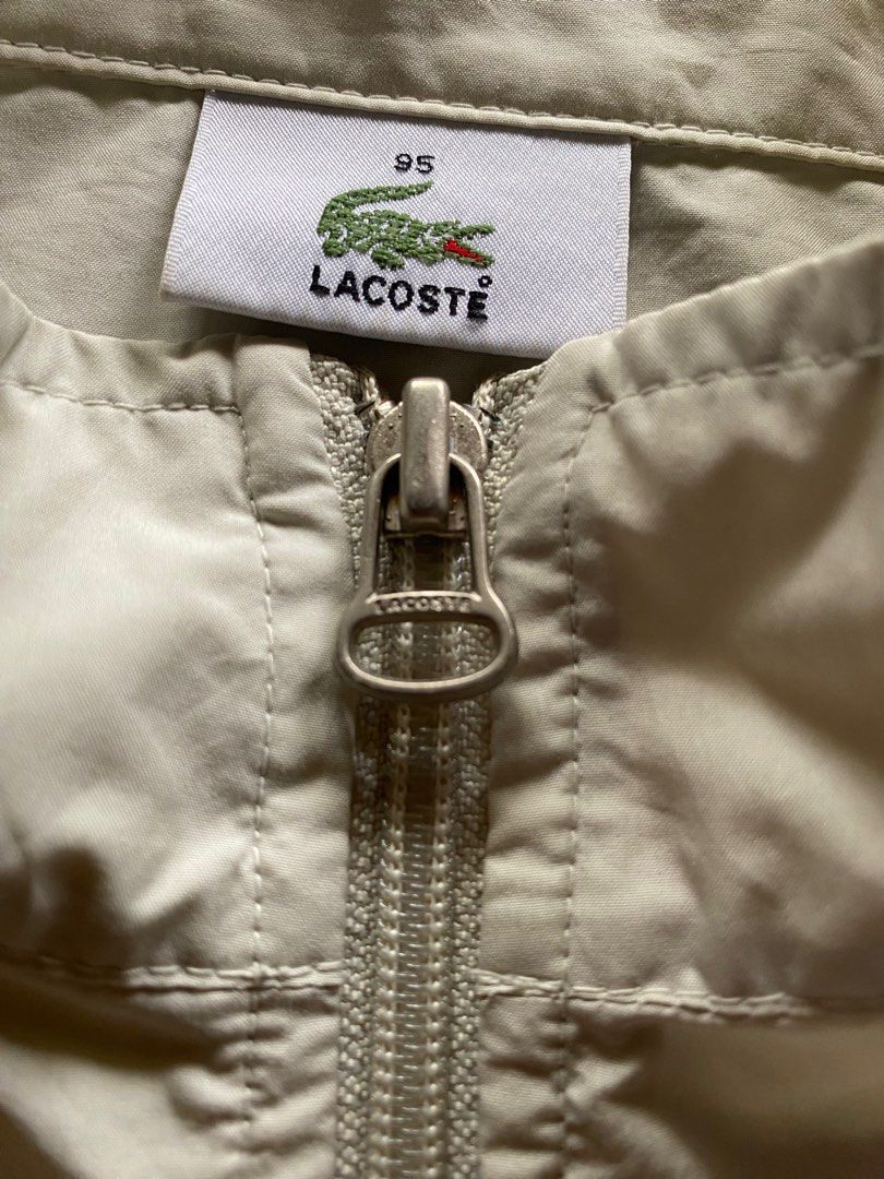 Lacoste Cream Jacket, Men's Fashion, Coats, Jackets and Outerwear on ...