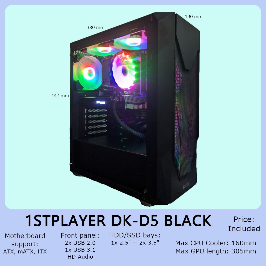 LATEST Ryzen 5 7600 RTX 4070 12GB Budget Gaming Computer PC Custom PC ...